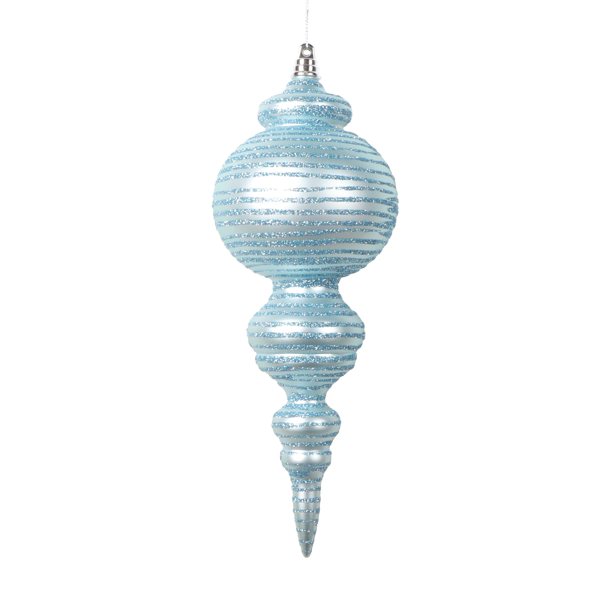 Vickerman 10" Matte Baby Blue Finial Ornament, 2 per bag. - Walmart.com
