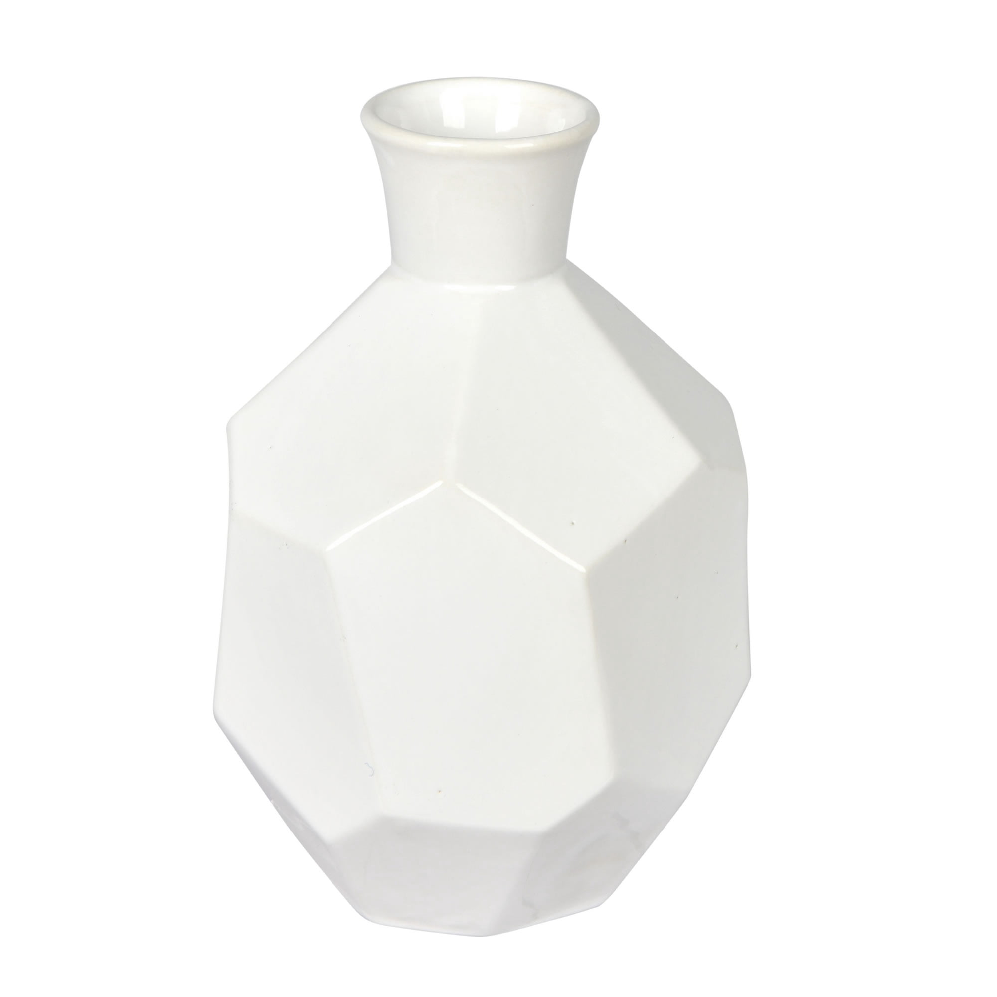 Vickerman 10" White Ceramic Geometric Bottle. This bottle mixes ...