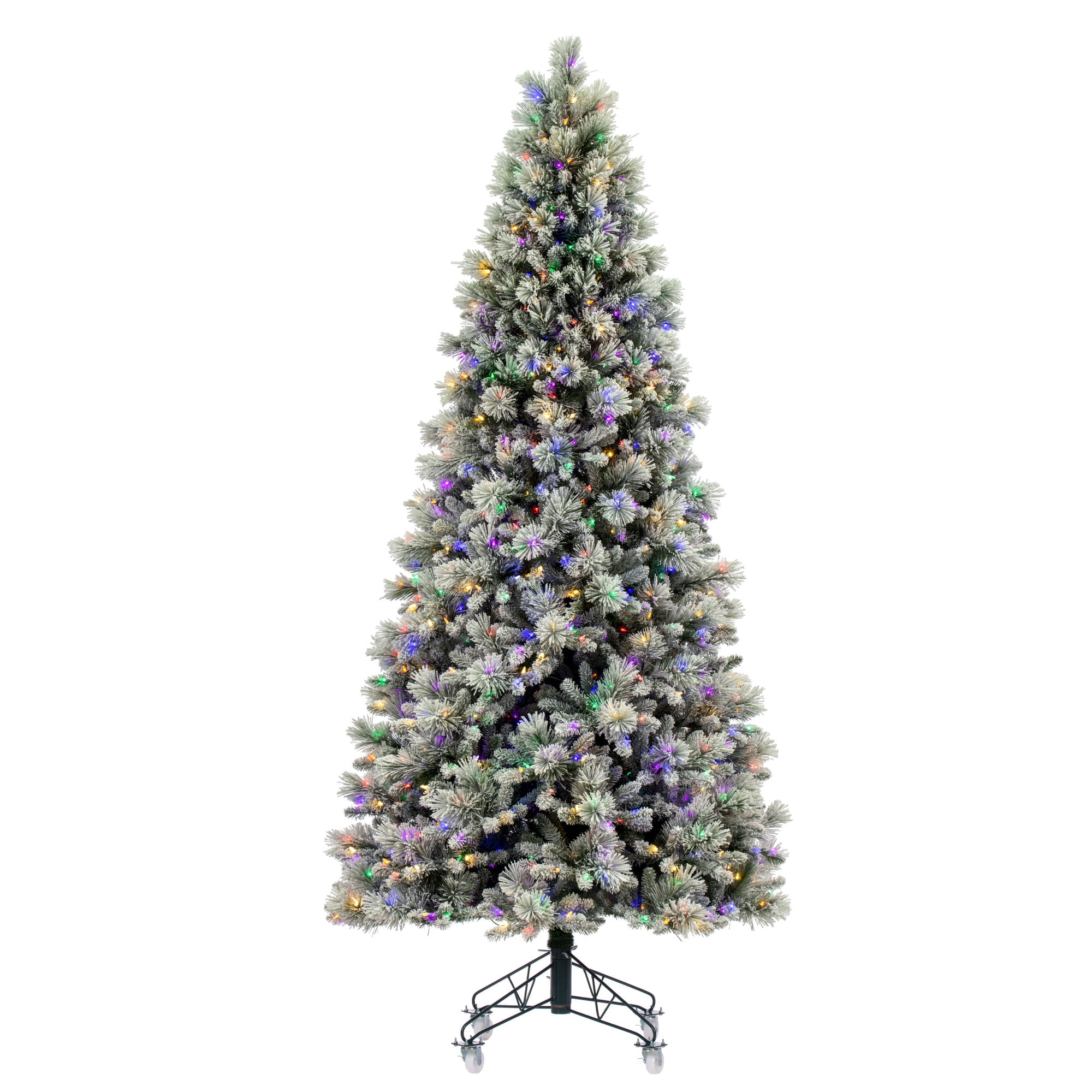 Vickerman 10' x 56" Flocked Jackson Pine Artificial Pre-Lit Christmas ...