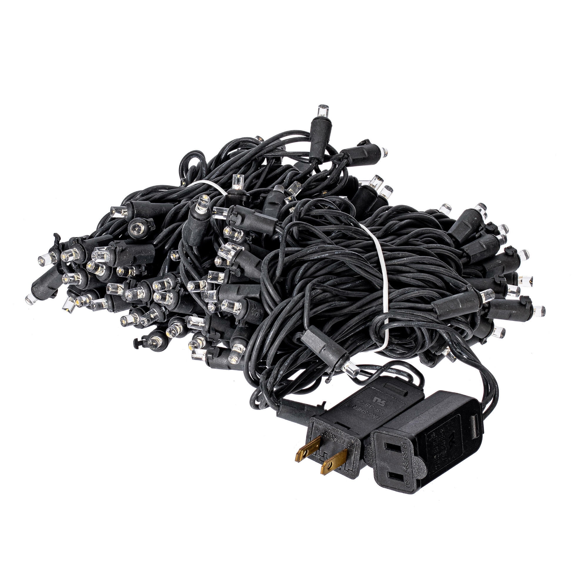 Vickerman 100 Warm White Wide Angle LED Light on Black Wire, 34 ...