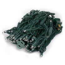 Vickerman 70 Green Twinkle M5 LED Icicle Light on White Wire, 9 ...