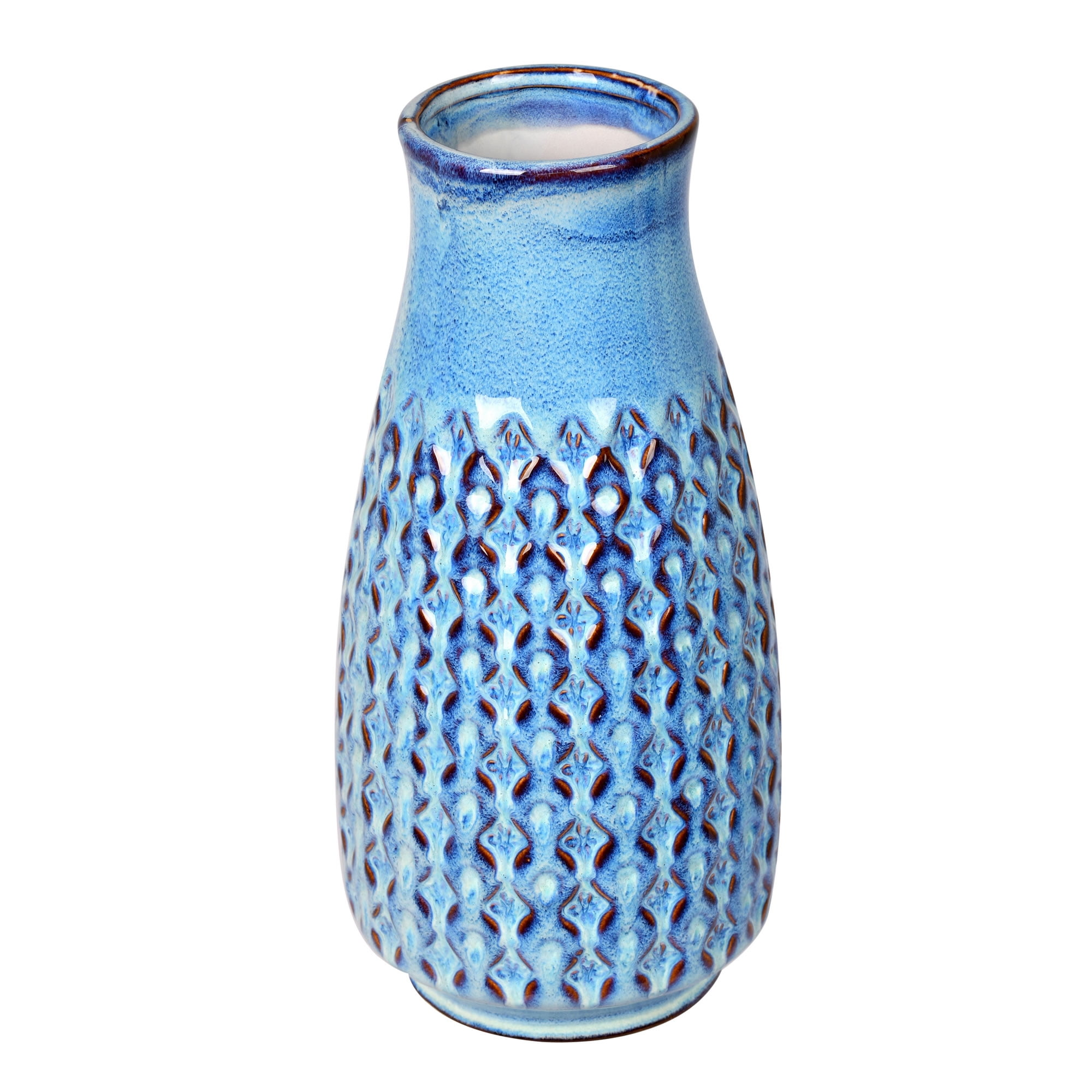 Vickerman 11" Powder Blue Mini Texture Ceramic Pot. Let this pot stand ...