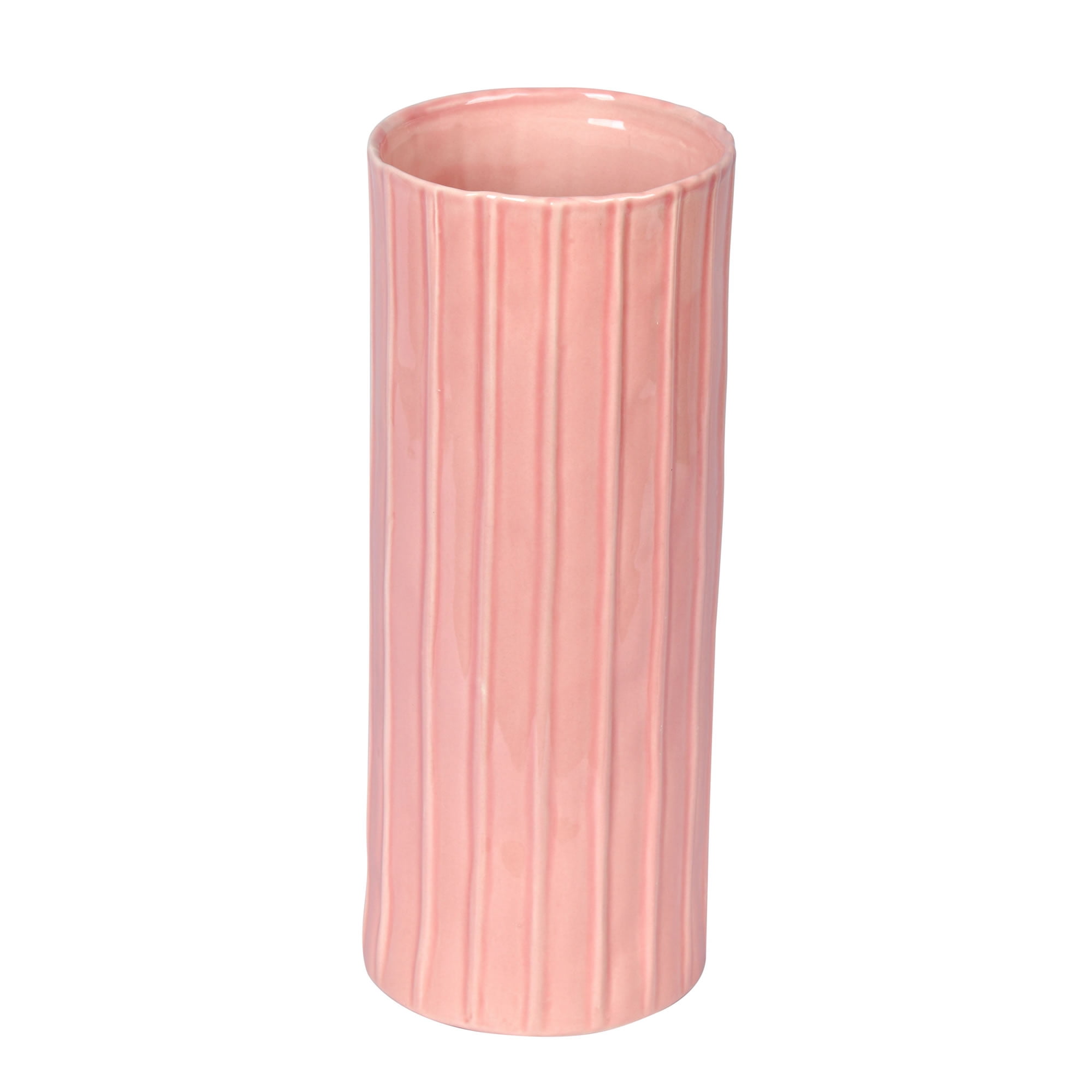 Vickerman 11" Sand Pink Ceramic PotThis simple pot ties in with any ...