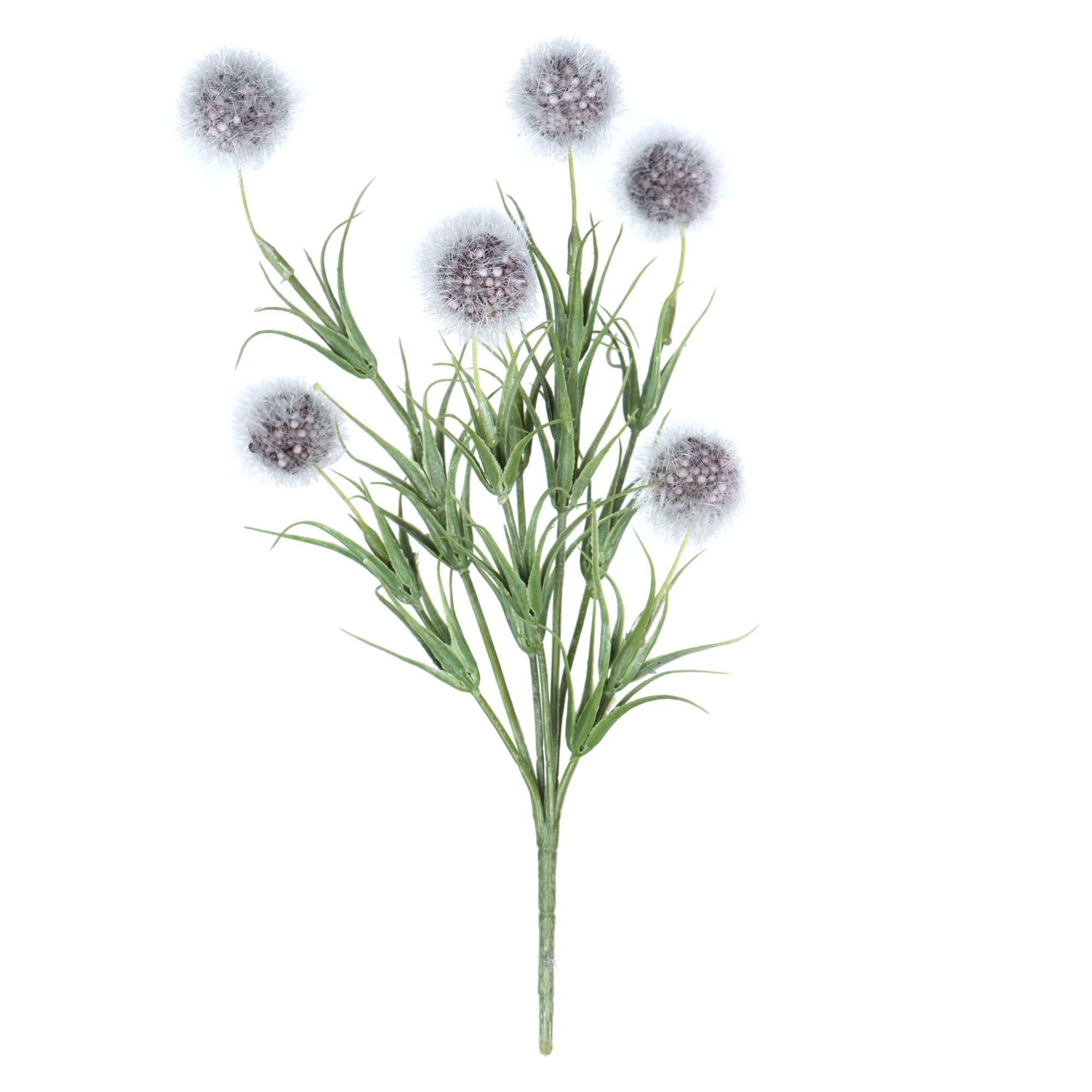 Vickerman 12" Artificial Gray Lavender Pom Pom Bush Assortment, 6 per ...