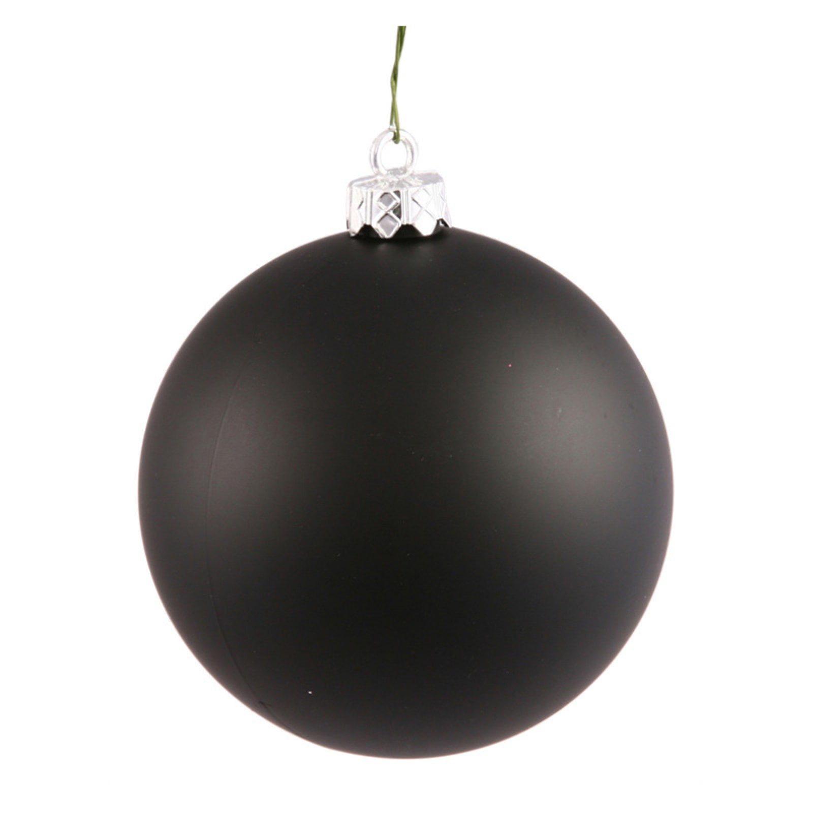 Vickerman 12" Black Matte Ball Ornament - Walmart Business Supplies