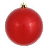 Vickerman 12" Red Candy Ball Ornament - Walmart.com