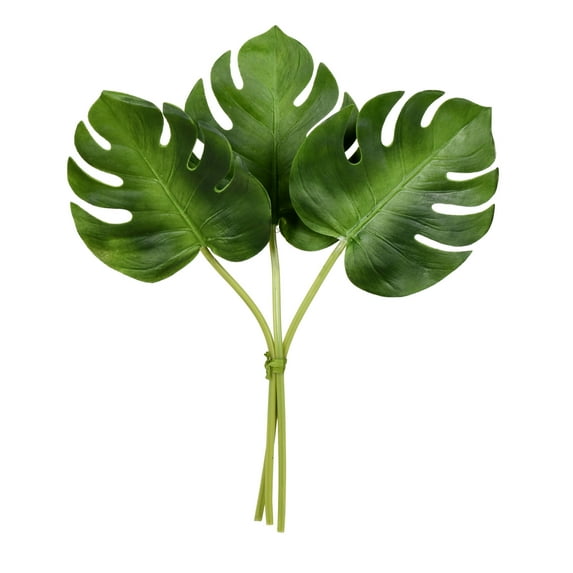 Vickerman 13" Artificial Green Split Philo Leaf Bundle, Pack of 2 - Walmart.com