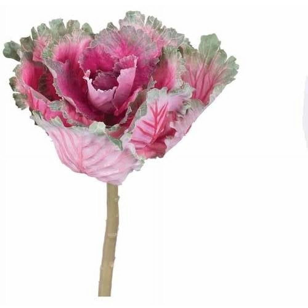 Vickerman 13" Artificial Green and Beauty Cabbage with Stem - Walmart.com