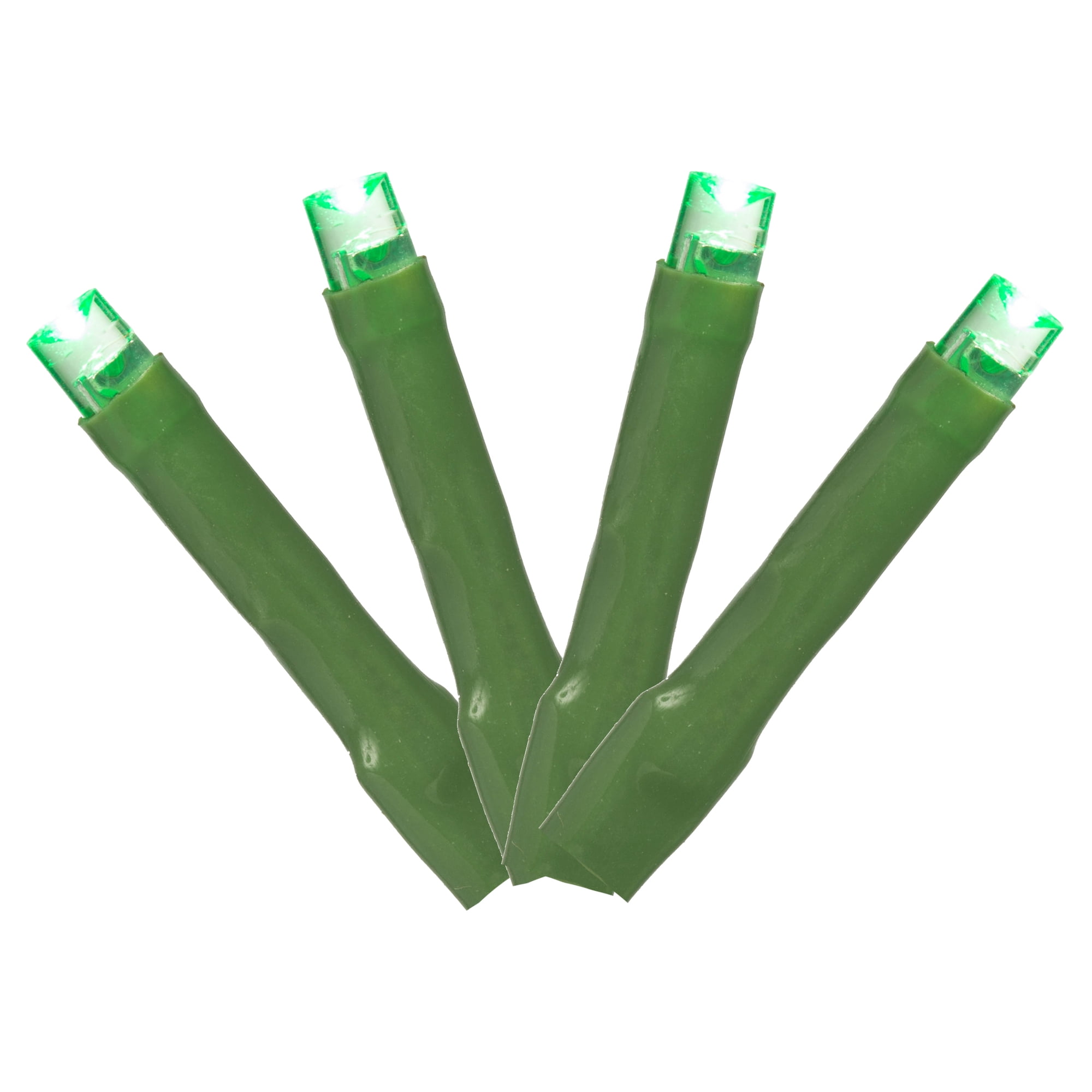 Vickerman 144 Green LED Cluster Light Set, 24' Christmas Light Set ...