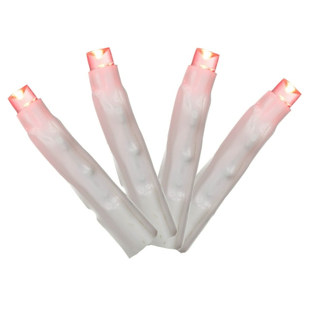 Vickerman 144 Pink LED Cluster Light Set, 24' Christmas Light Set ...