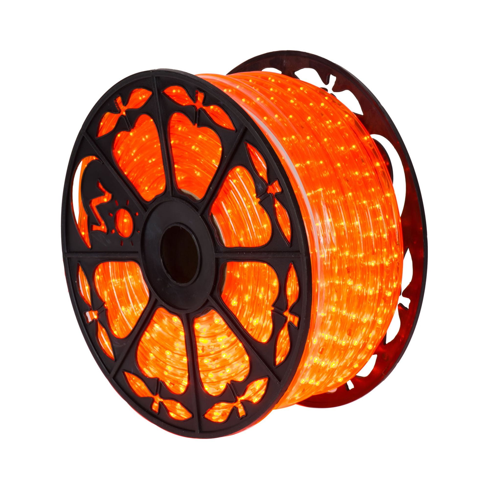 Vickerman 150' x .5" Orange LED Rope Light Spool, 120 Volt. - Walmart.com