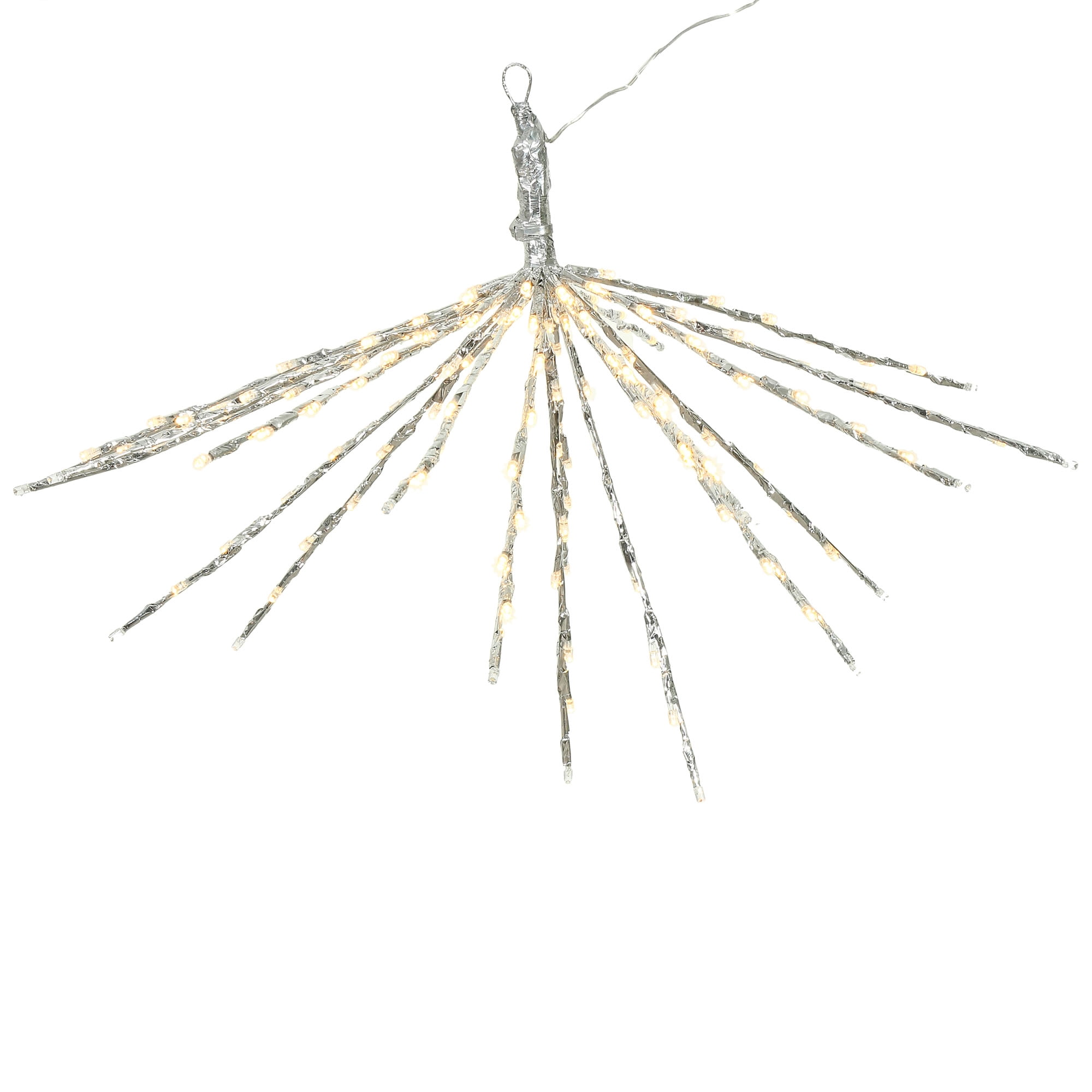 Vickerman 160Lt Warm White 24" Silver Twinkle Starburst, Twinkle Bulbs ...