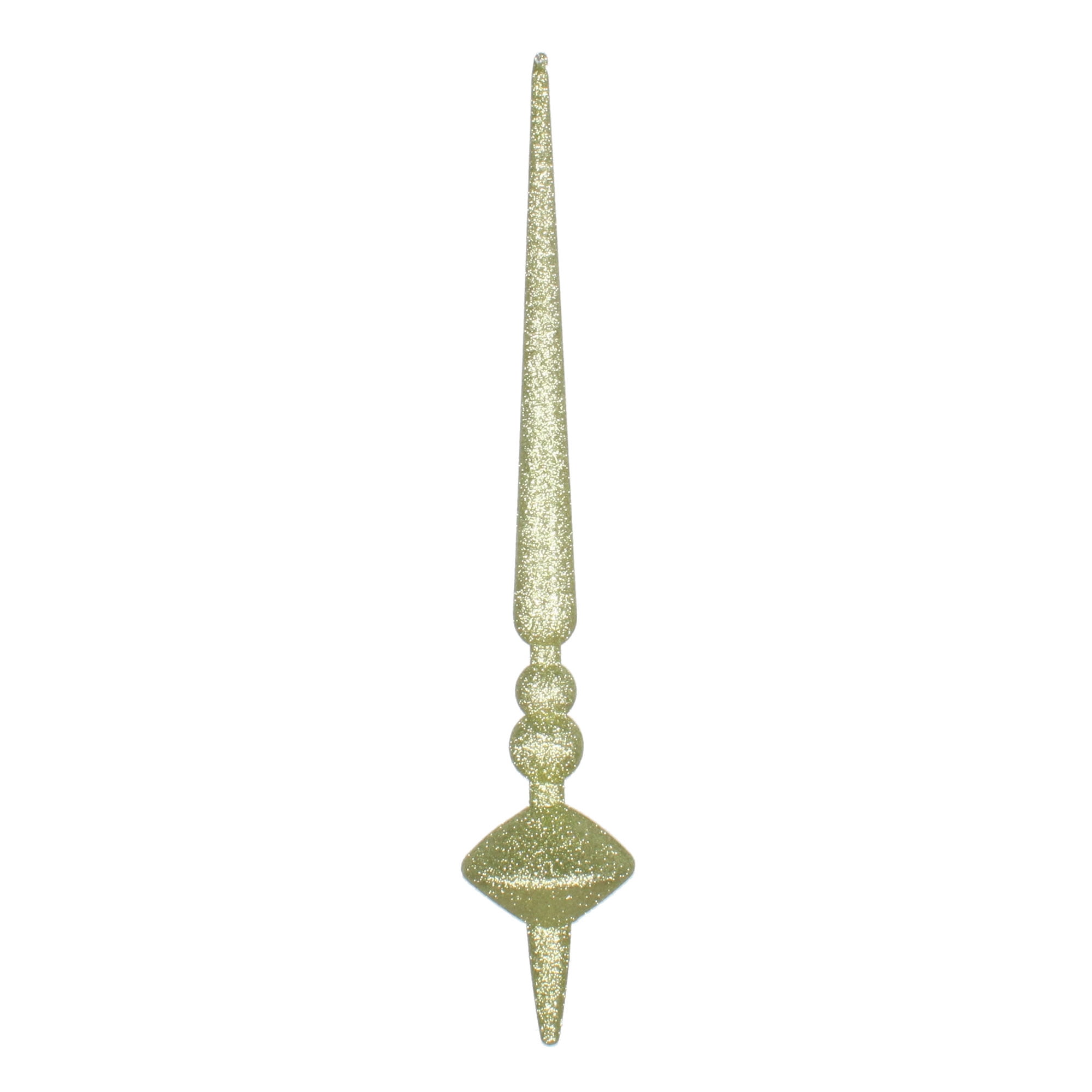 Vickerman 18" Celadon Glitter Cupola Finial. This long finial ornament ...