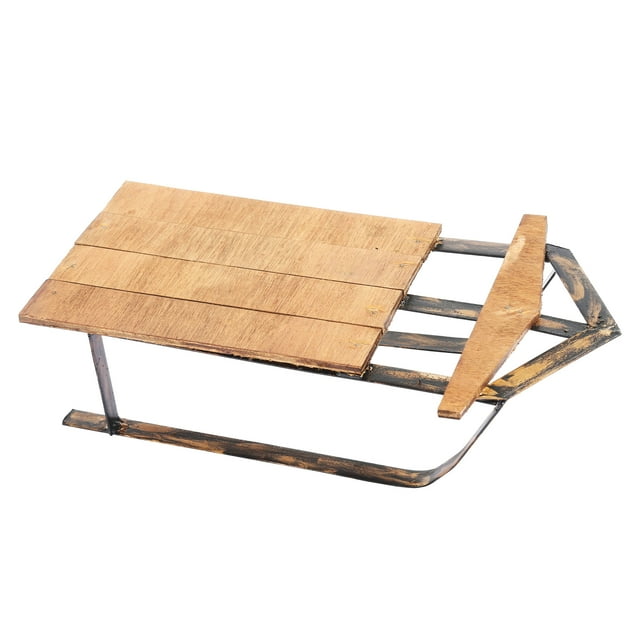 Vickerman 18" Metal Brown Sled - Walmart.com