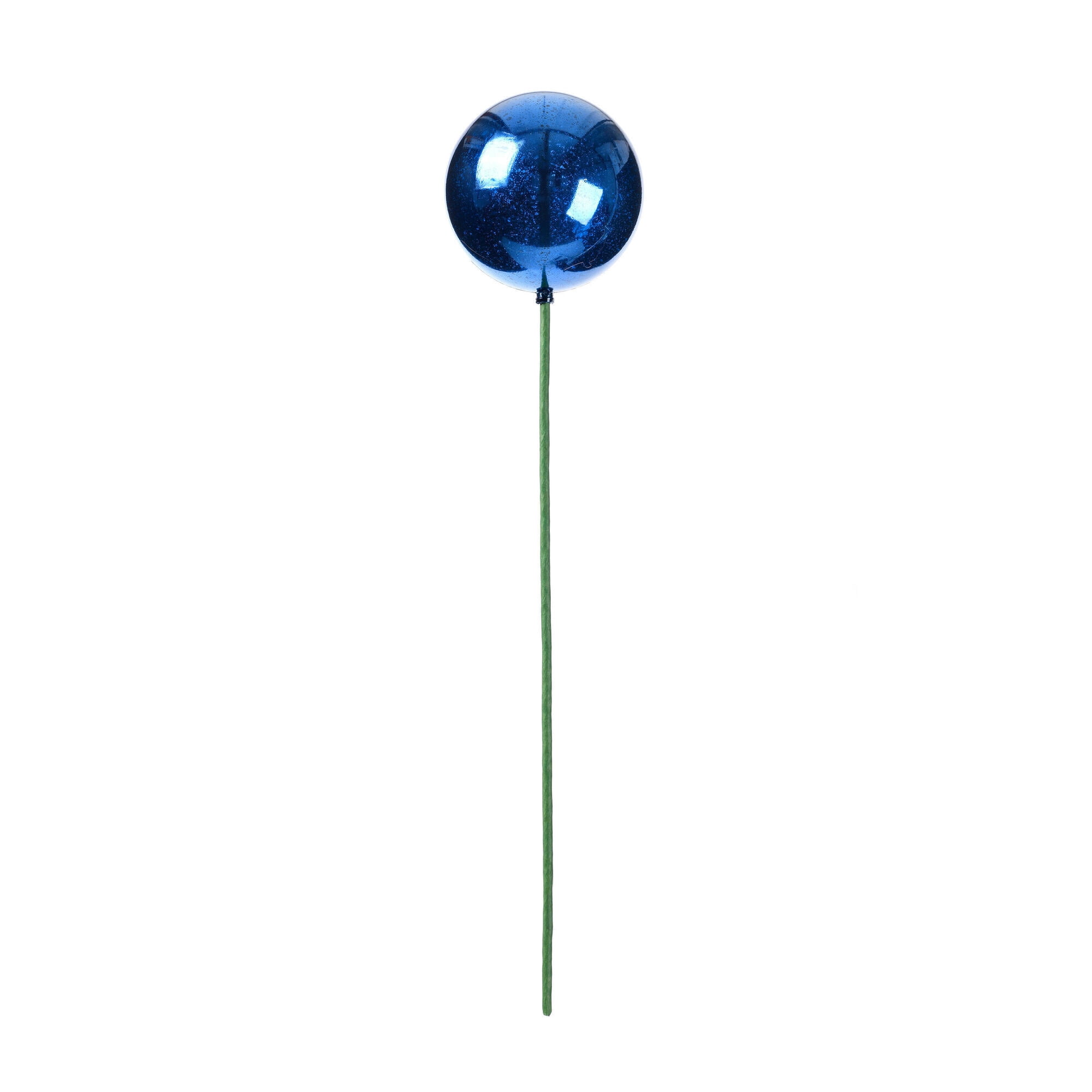 Vickerman 18" x 4" Midnight Blue Mercury Finish Ball Ornament Christmas ...