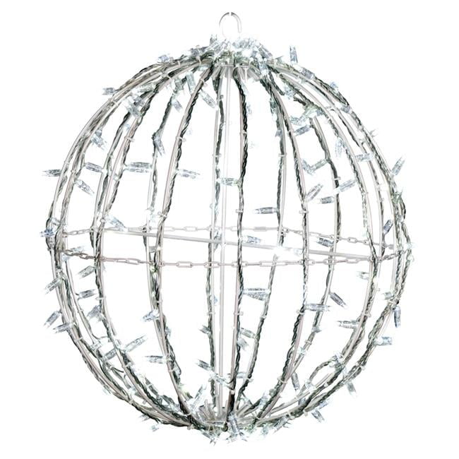 Vickerman 180Lt x 20" Fold Flat Cool White LED Jumbo Hanging Sphere ...