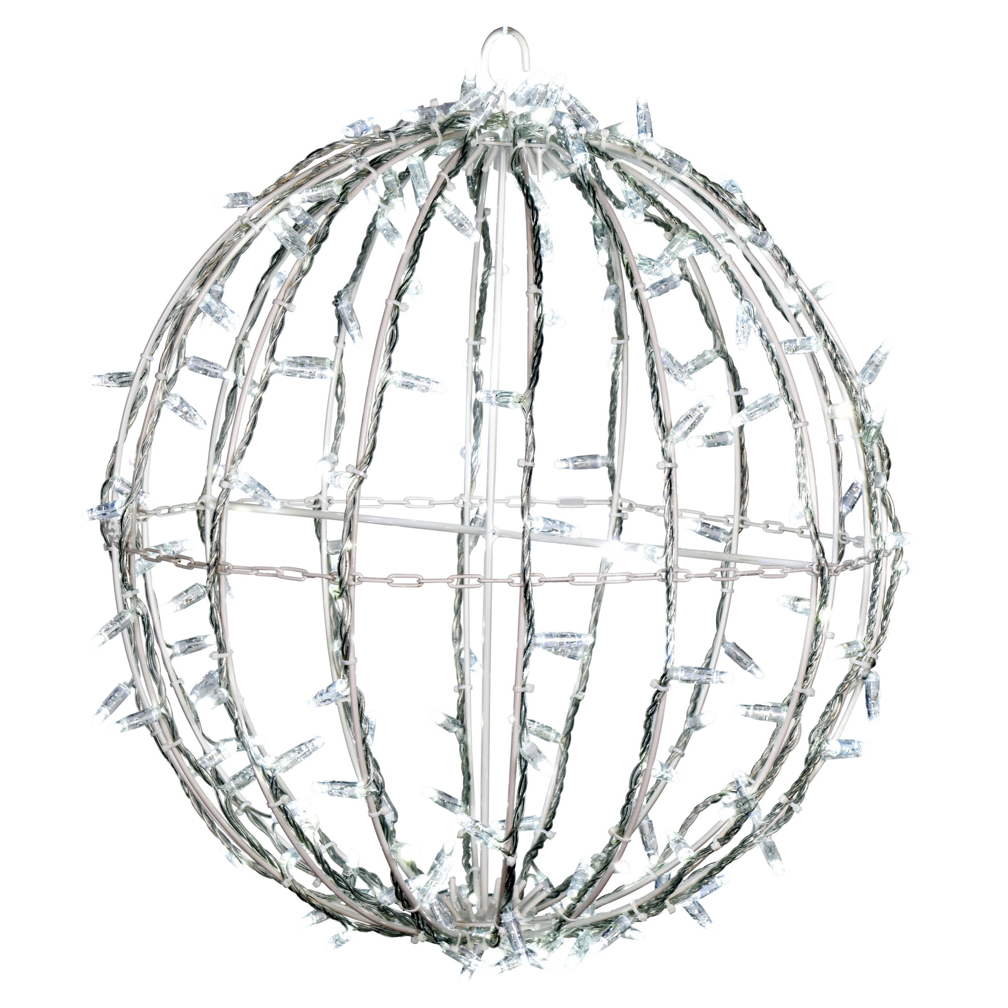 Vickerman 180Lt x 20" Fold Flat Cool White LED Twinkle Jumbo Hanging ...