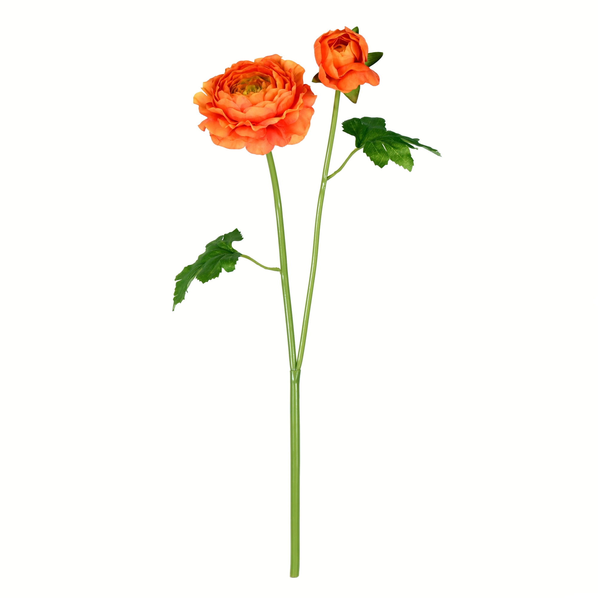 Vickerman 19" Artificial Orange Ranunculus Stem, 6 per Bag - Walmart.com