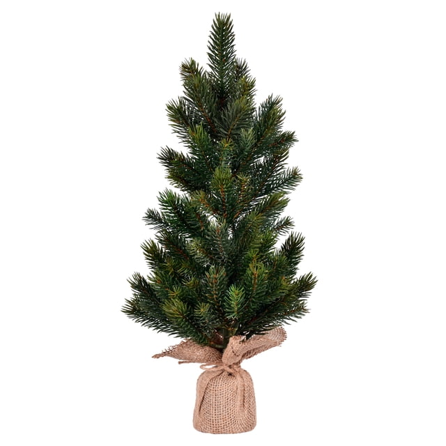 Vickerman 19" Balsam Fir Sapling Artificial Christmas Tree with 102 ...