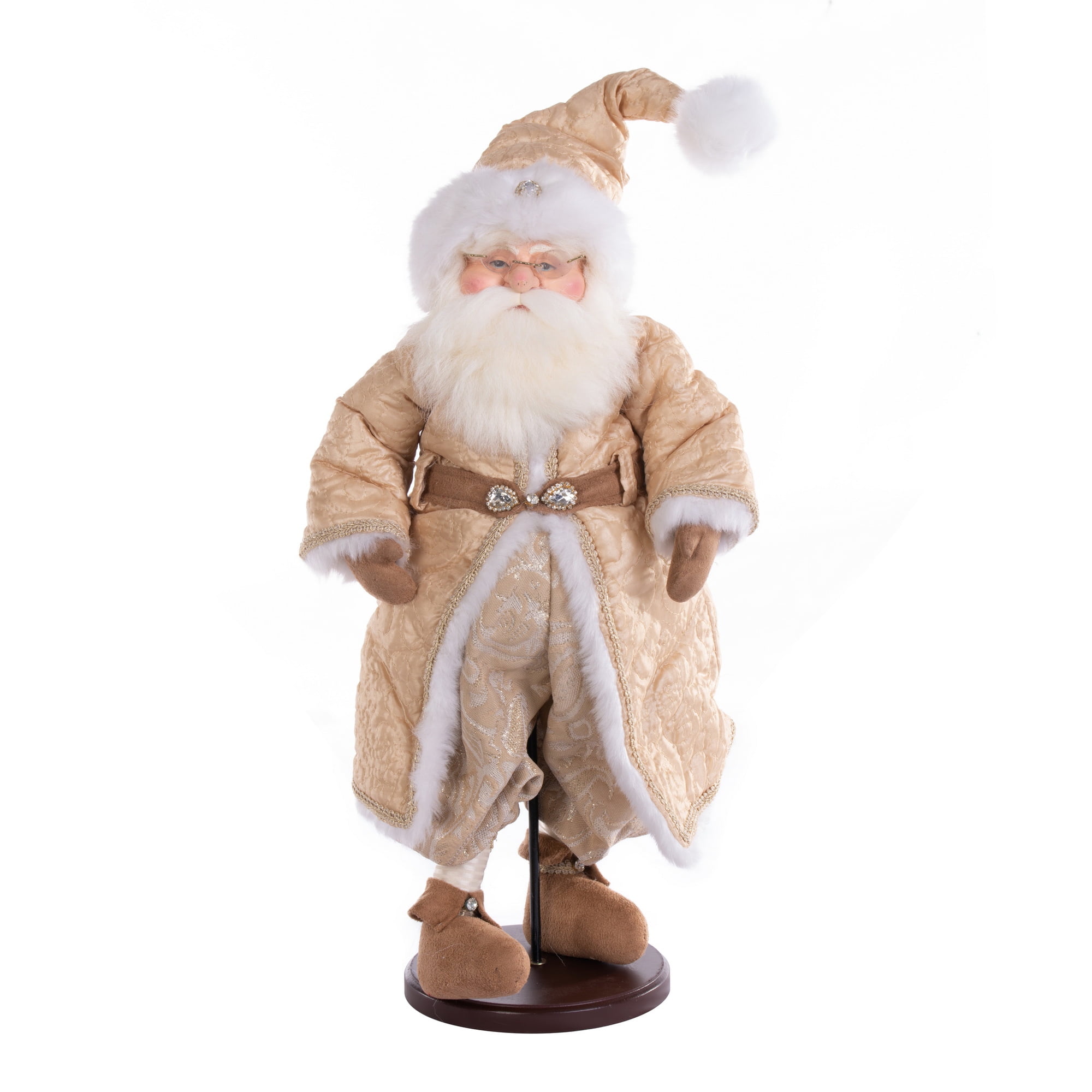 Vickerman 19" Rejoice Collection Santa Doll with Stand - Walmart.com