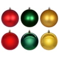 Vickerman 2.4" Red, Gold, and Green Ornament Assortment, 18 per box ...