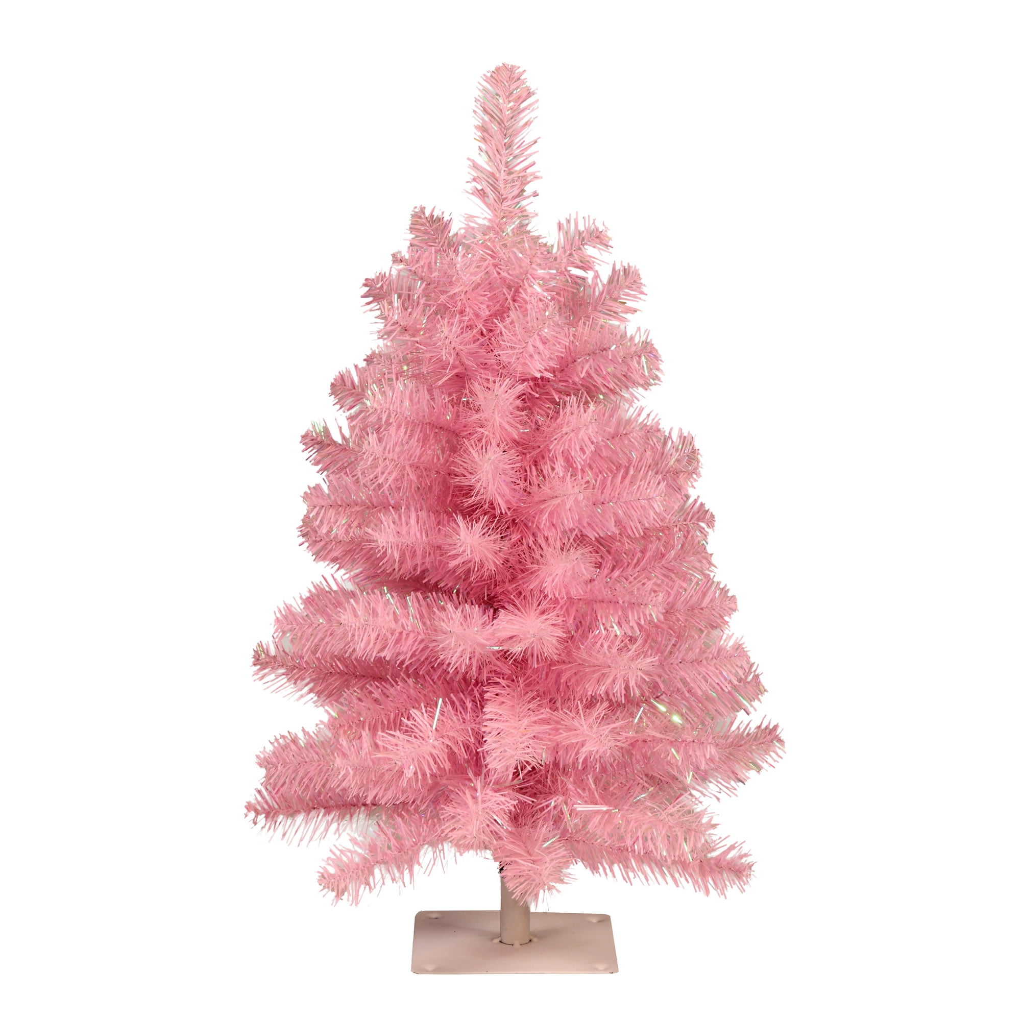 Vickerman 2' x 15" Pink Pine Artificial Christmas Tree, Unlit - Walmart.com