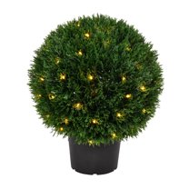 Vickerman 24" Artificial Potted Green Boxwood Ball. - Walmart.com
