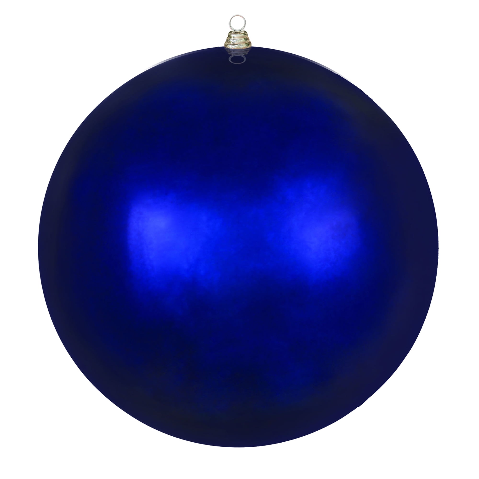 Vickerman 20" Giant Shiny Midnight Blue Ball Christmas Ornament, UV ...