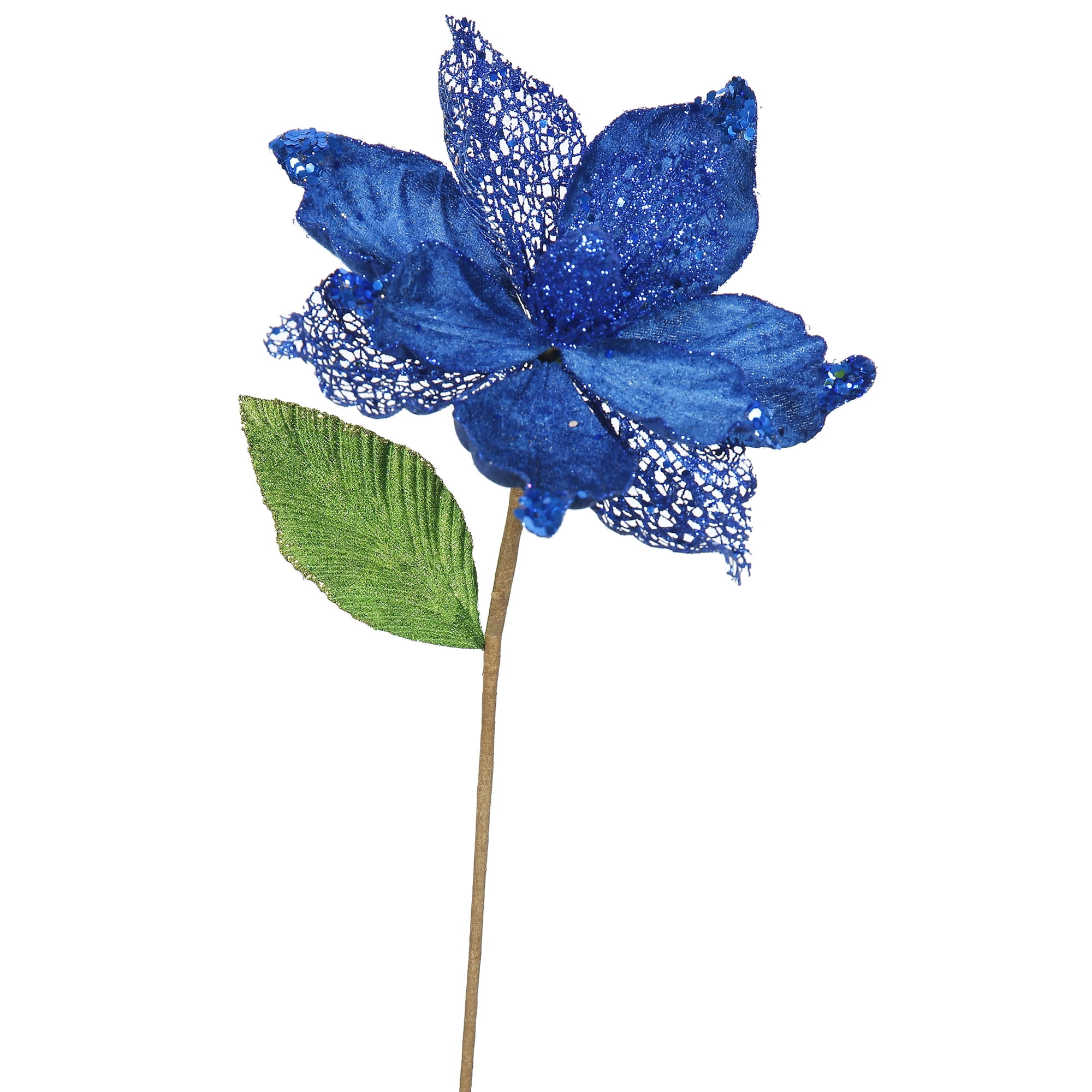 Vickerman 22" Blue Magnolia, 8" Flower, 6/Bag - Walmart.com