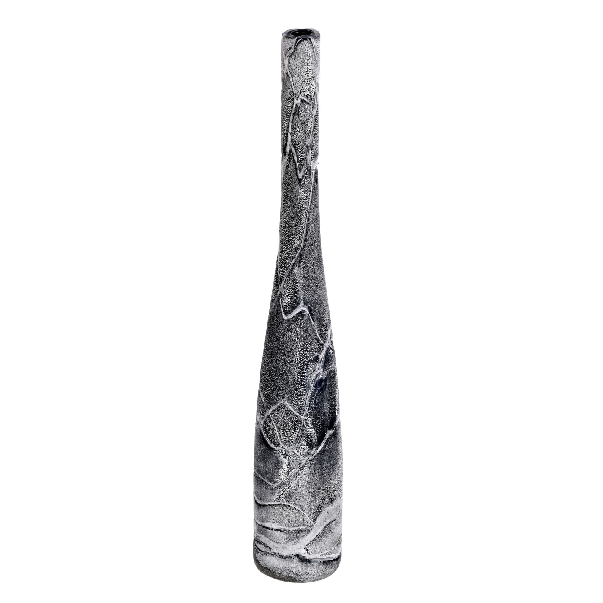 Vickerman 23" Charcoal Swirl Glass Vase. Easily incorporate this ...