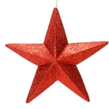 Vickerman 23" Red Glitter Star Christmas Ornament - Walmart.com