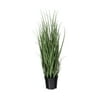Vickerman 60" PVC Artificial Potted Green Grass with Pomp Balls ...