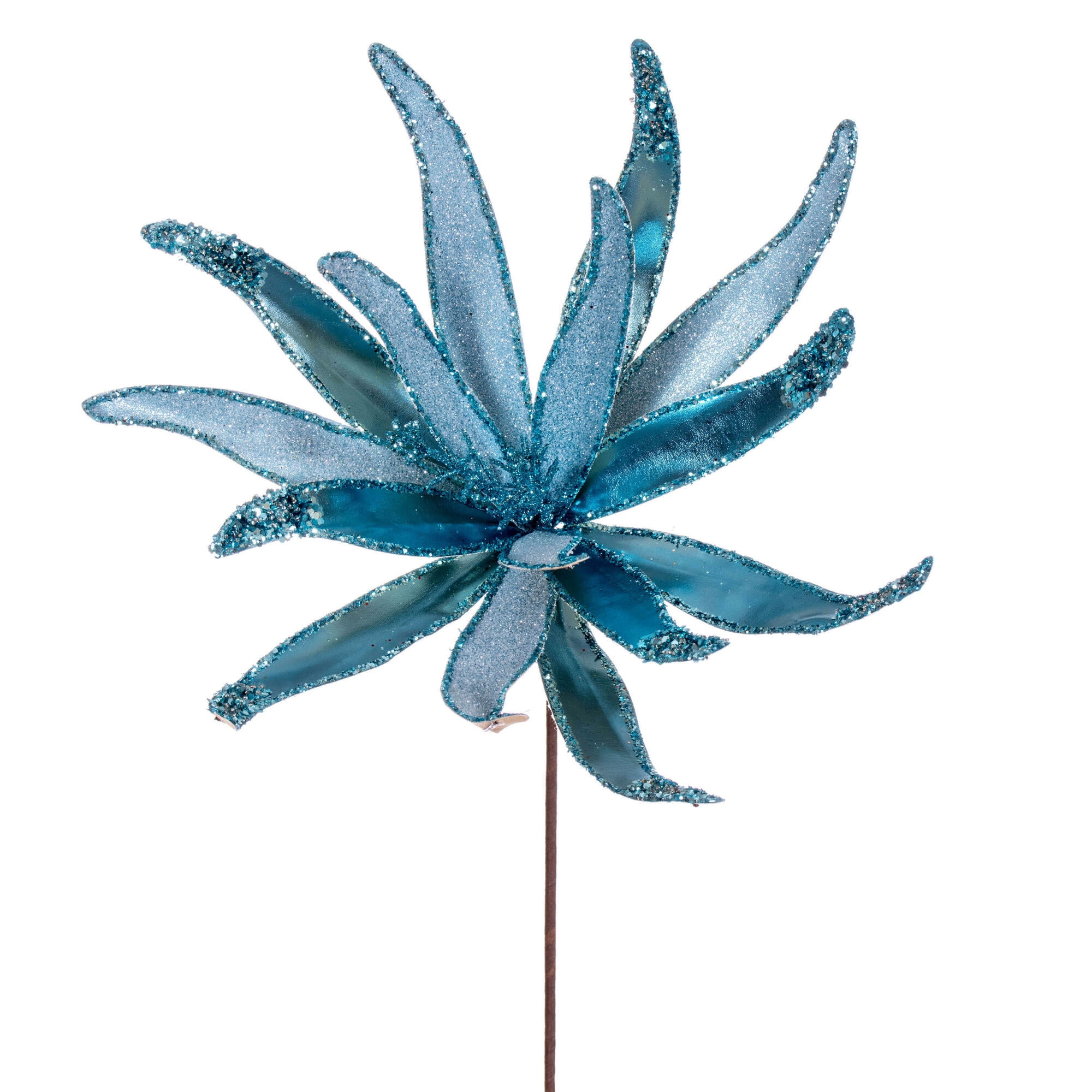 Vickerman 24" Baby Blue Metallic and Frosted Glitter Papyrus, 2 per bag ...