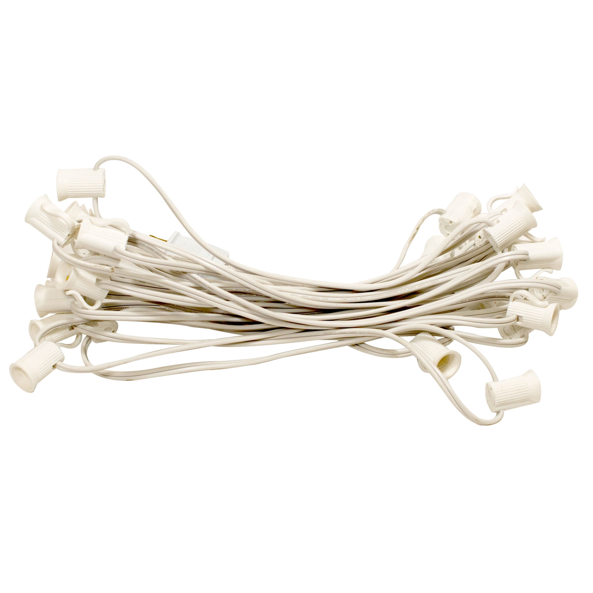 Vickerman 25' C7 Socket Wire with 25 C7 Sockets on SPT-1, 18 Wire Gauge ...