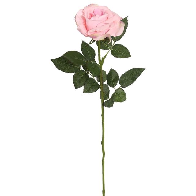 Vickerman 27'' Artificial Pink Natural Touch Rose Stem - Walmart ...