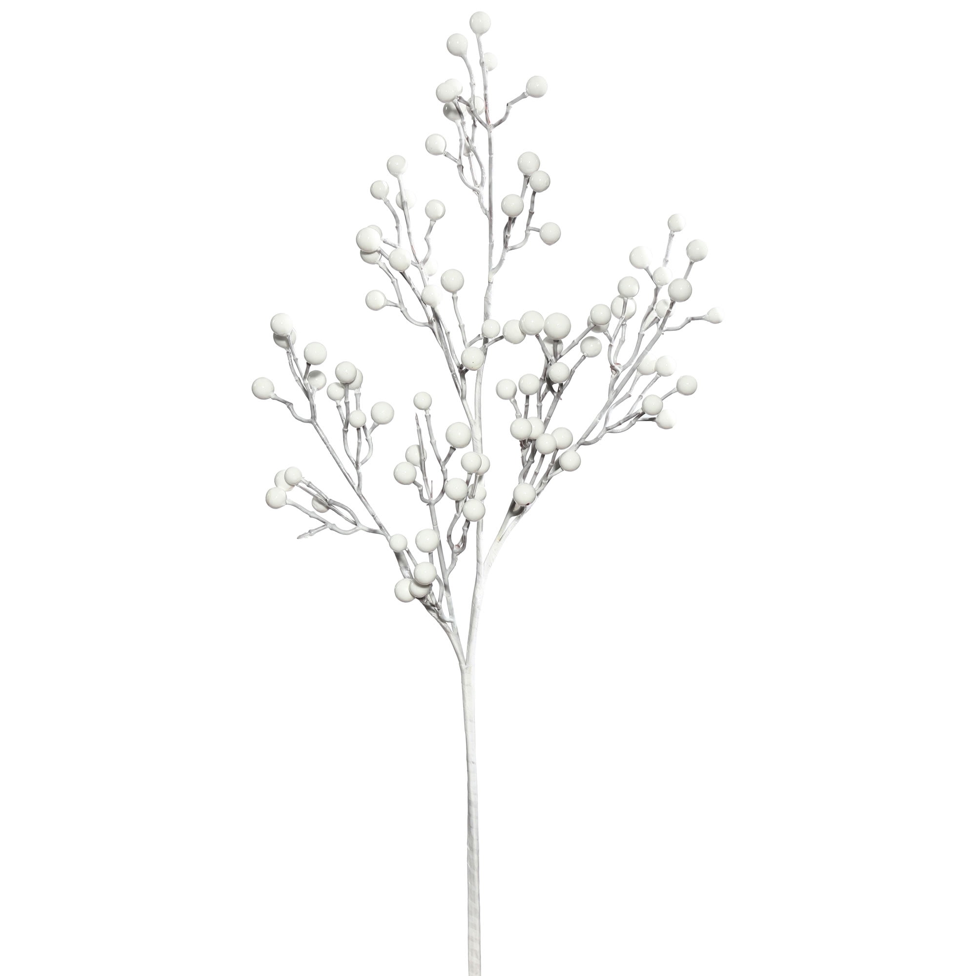 Vickerman 27"Artificial White Berry Spray, Approved for Outdoor Use ...