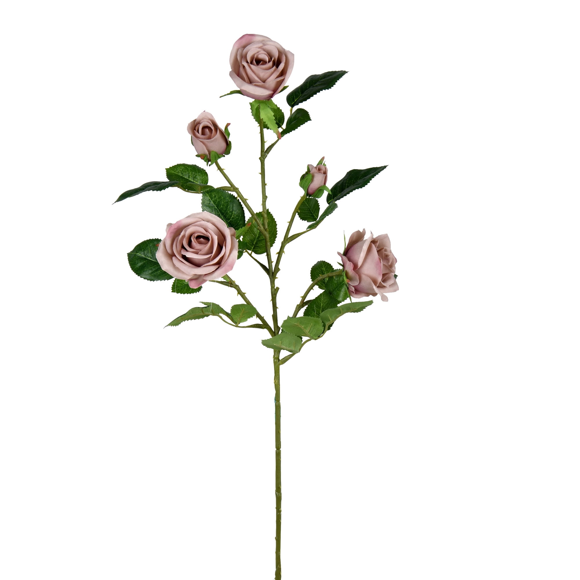 Vickerman 28'' Artificial Dusty Gray Rose Spray. Includes 3 sprays per ...