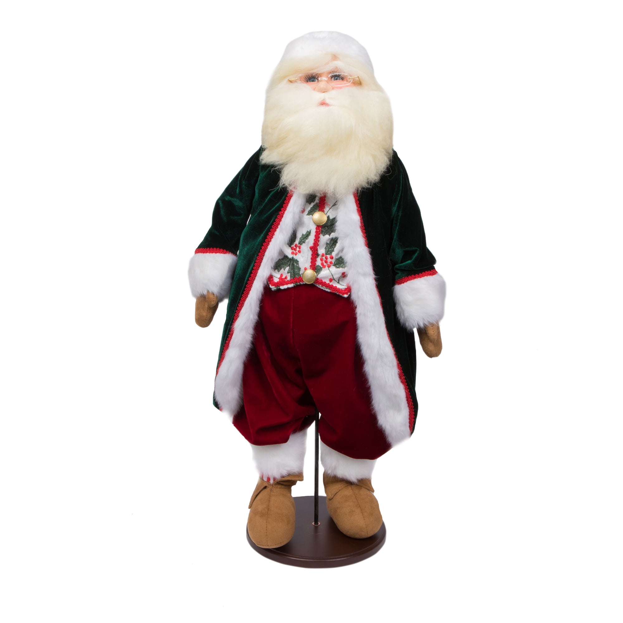 Vickerman 28" Jingle Bell Collection Santa Doll with Stand - Walmart.com