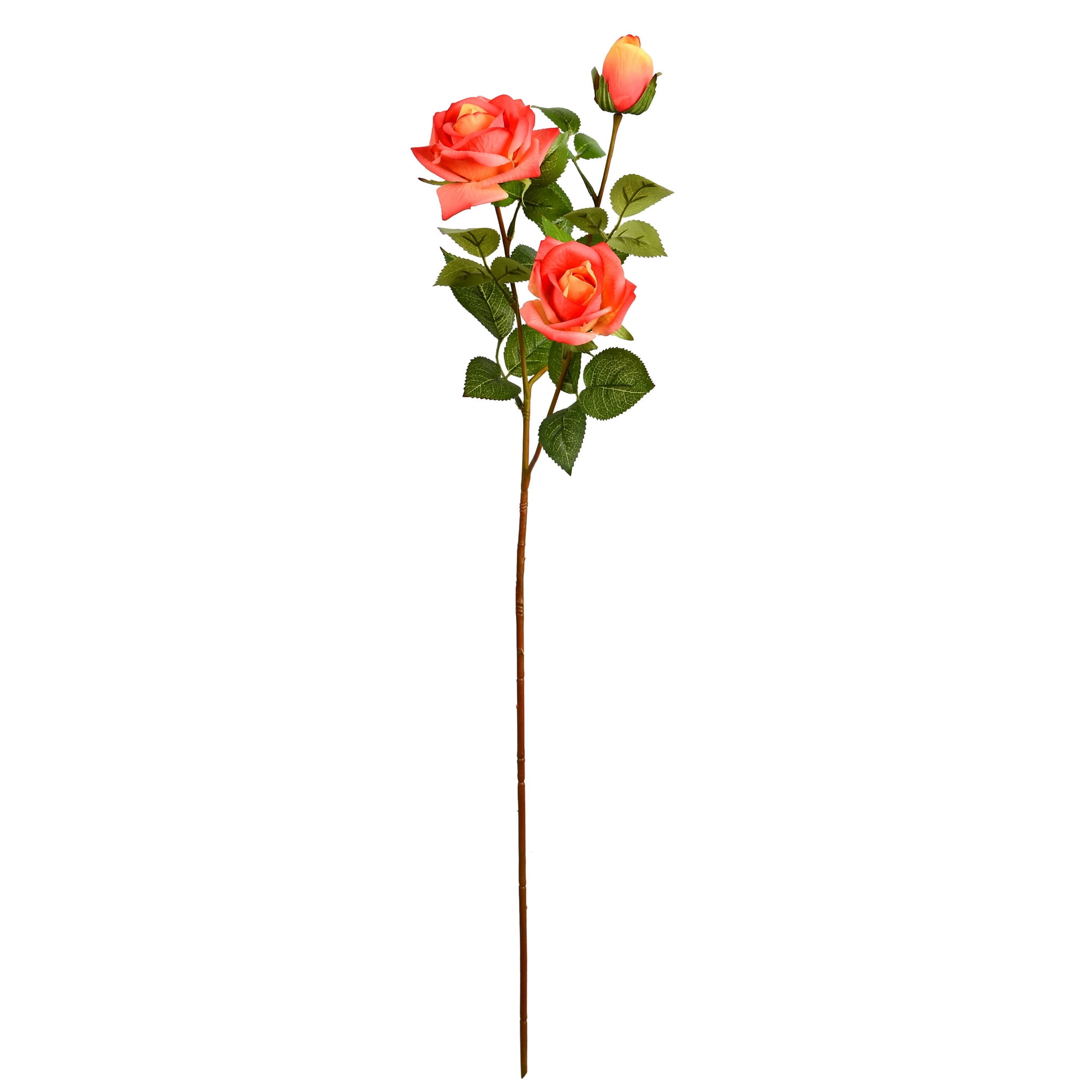 Vickerman 29" Artificial Coral Real Touch Rose Spray. Includes 3 sprays ...