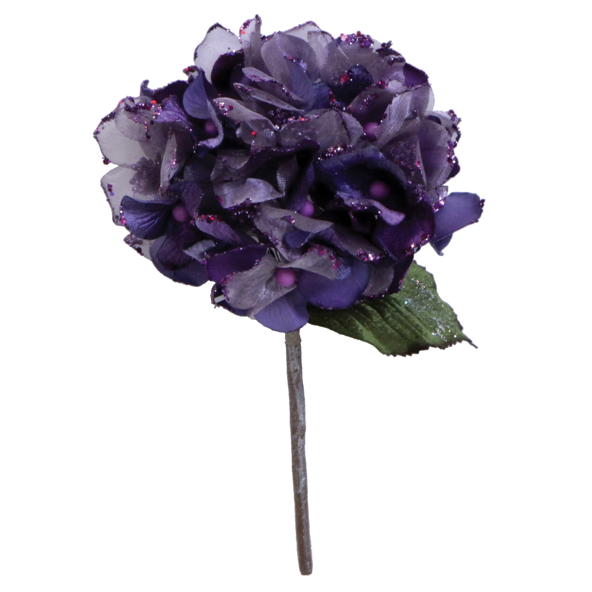 Vickerman 29" Purple Velvet Hydrangea 7" Flower - Walmart.com