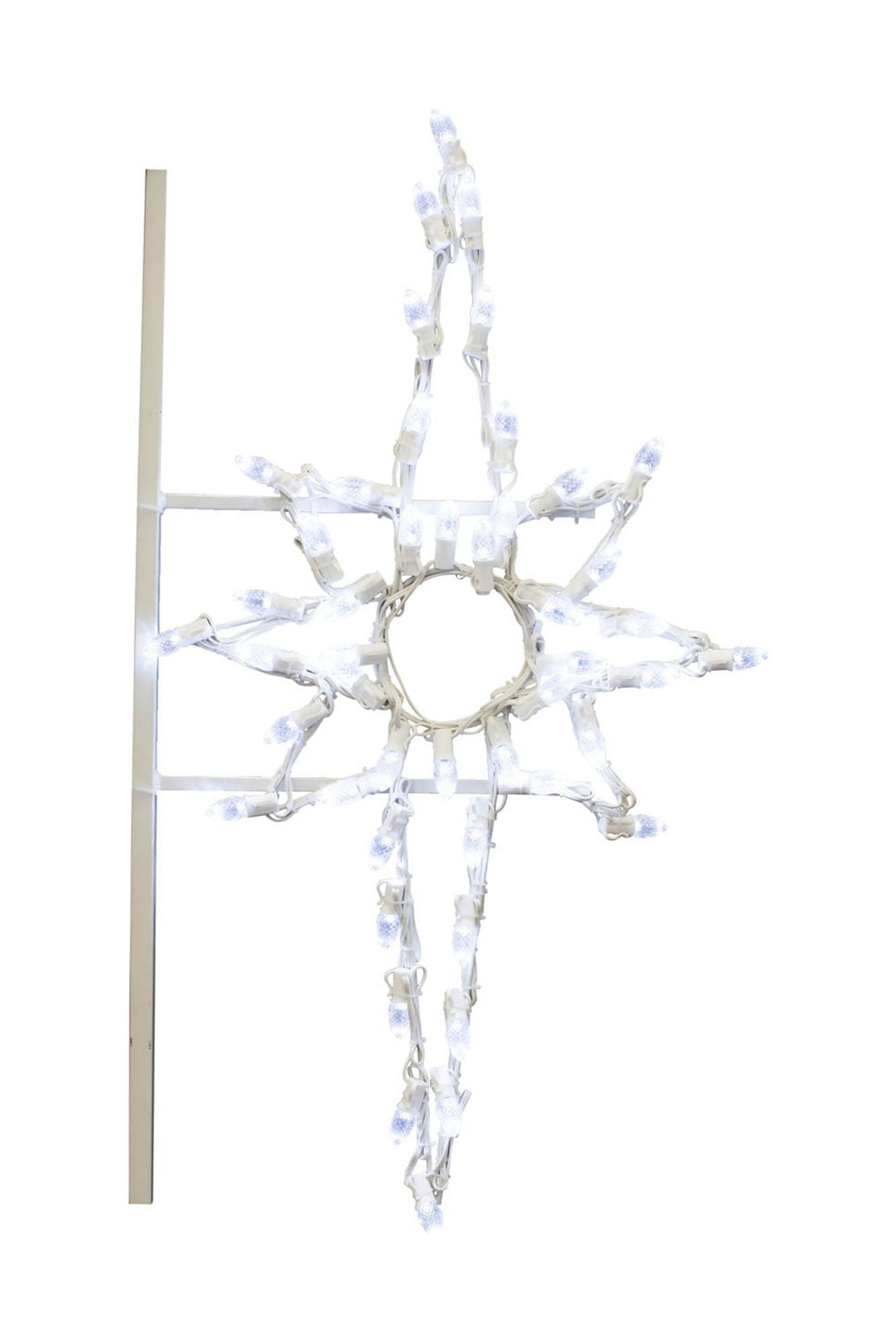 Vickerman 3' Bethlehem Star Commercial Pole Decoration, 47 LED Pure ...