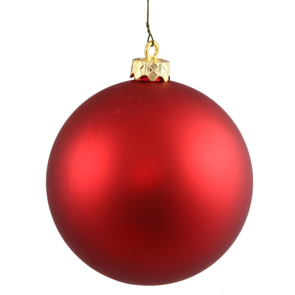 Vickerman 3" Red Matte Ball Ornament, 12 per Bag - Walmart.com