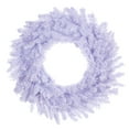 Vickerman 30" Flocked White Wreath with 196 PVC Tips, Unlit - Walmart.com