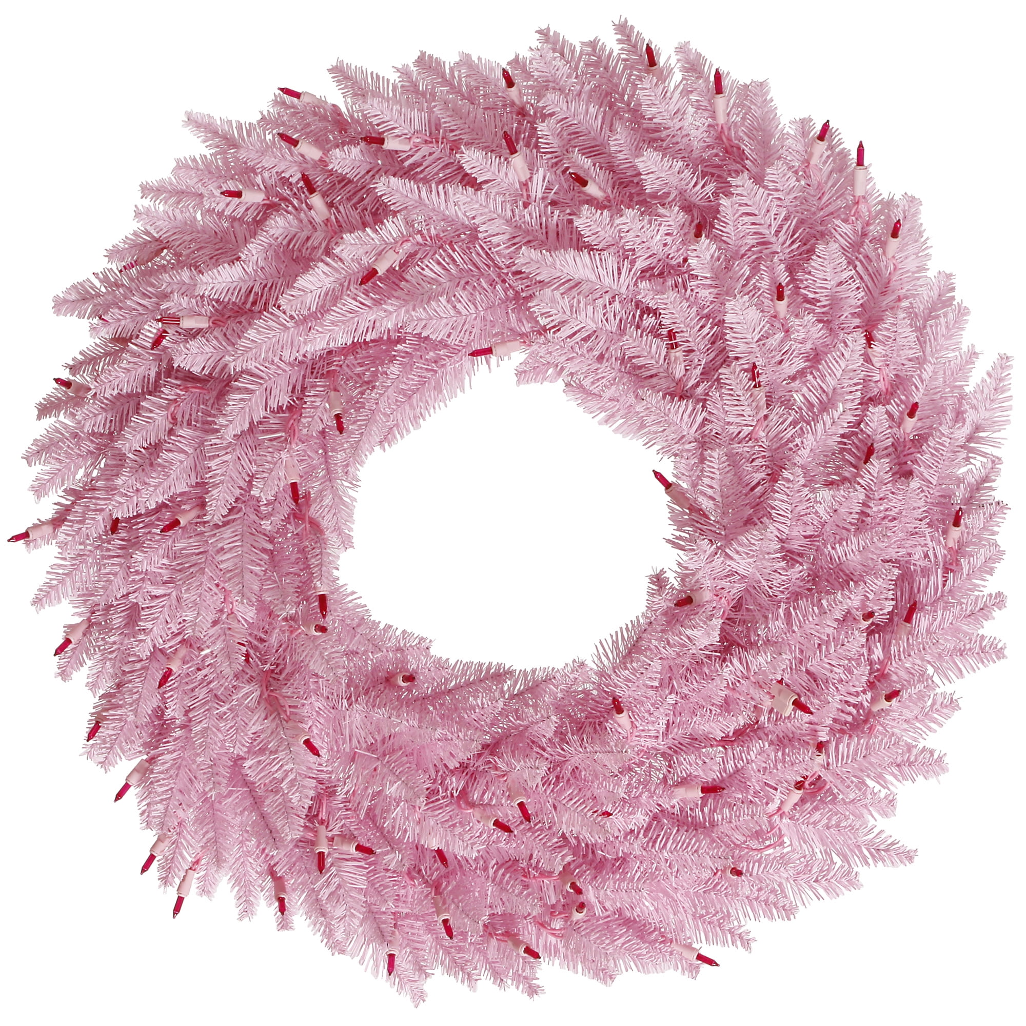 Vickerman 30" Unlit Pink Fir Artificial Christmas Wreath, Unlit ...