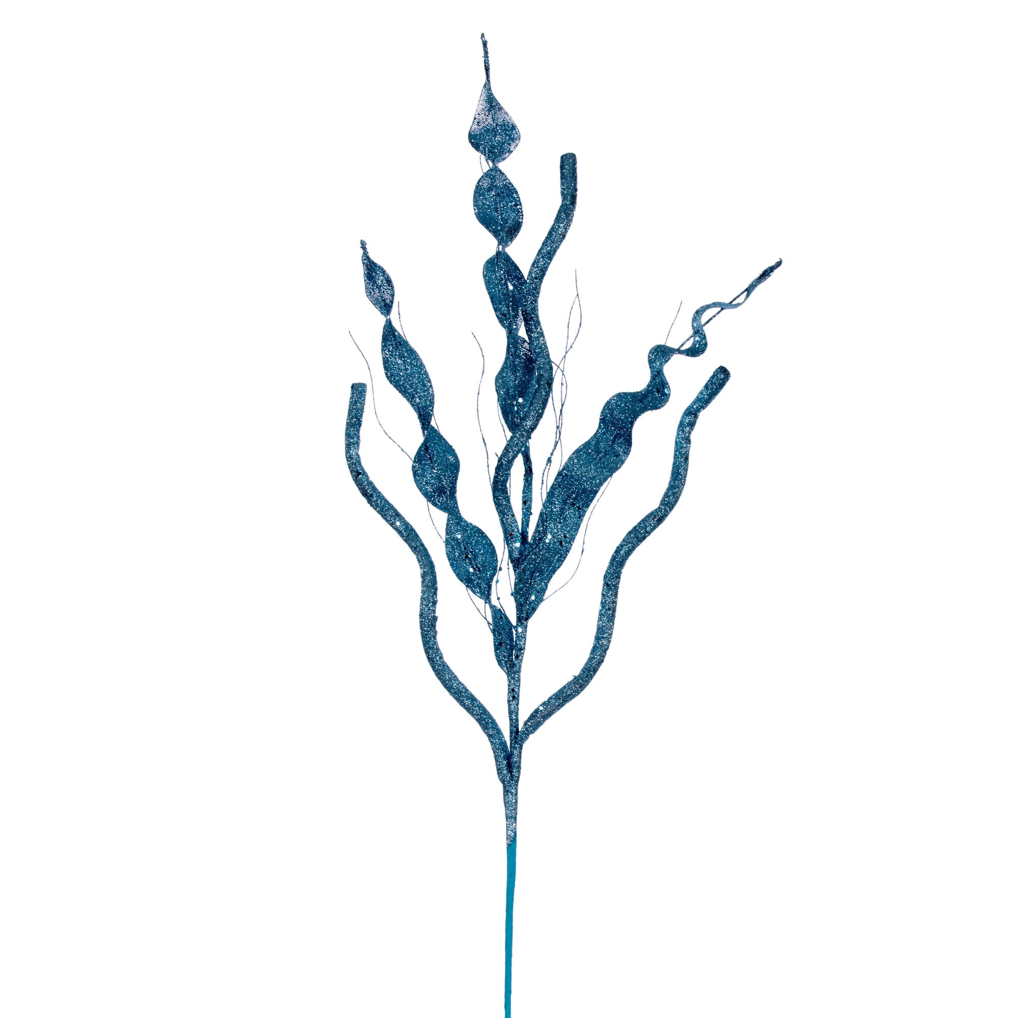 Vickerman 34" Baby Blue Multi Spiral Glitter Spray, 4 per bag ...