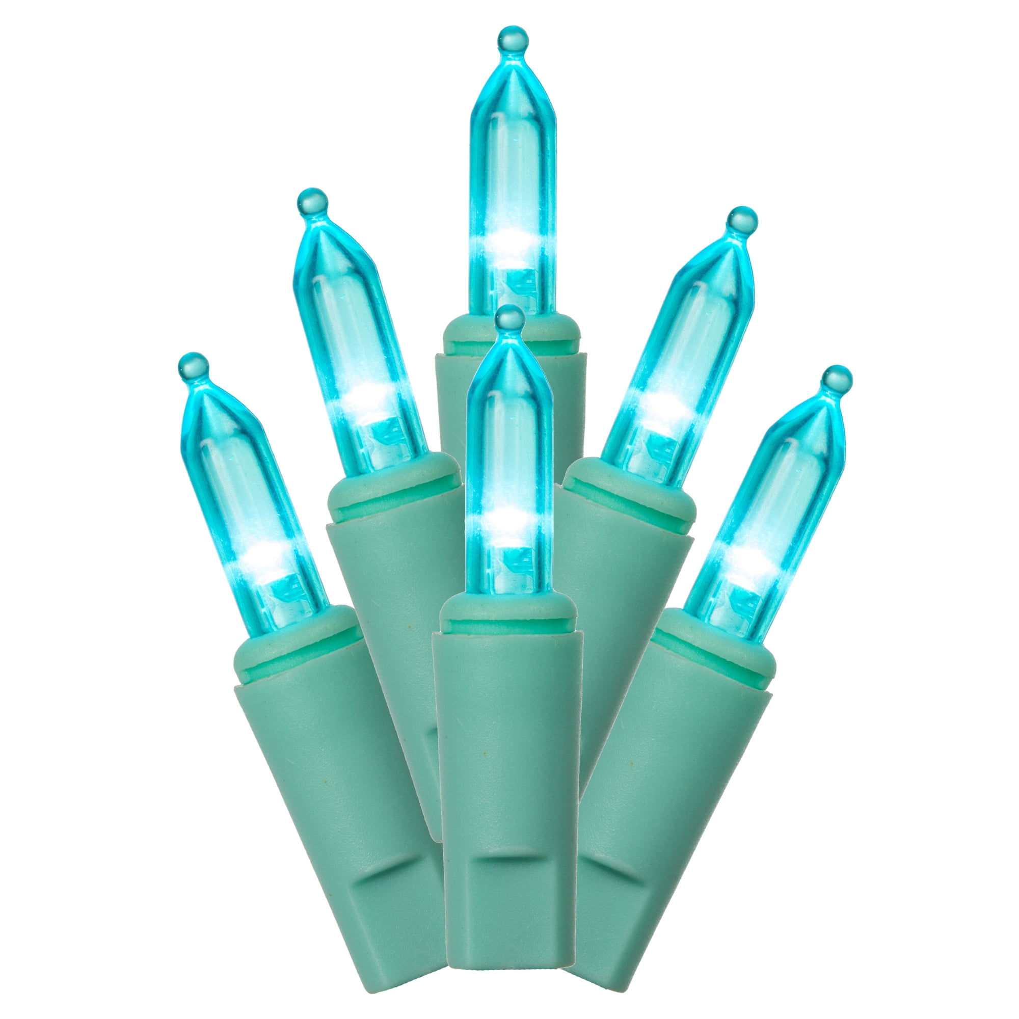 Vickerman 35 LED Sky Blue Dura-Lit Light on Sky Blue Wire, 26 ...