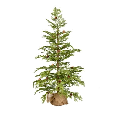 Vickerman 7' Minnesota Pine Half Artificial Christmas Tree, Unlit ...