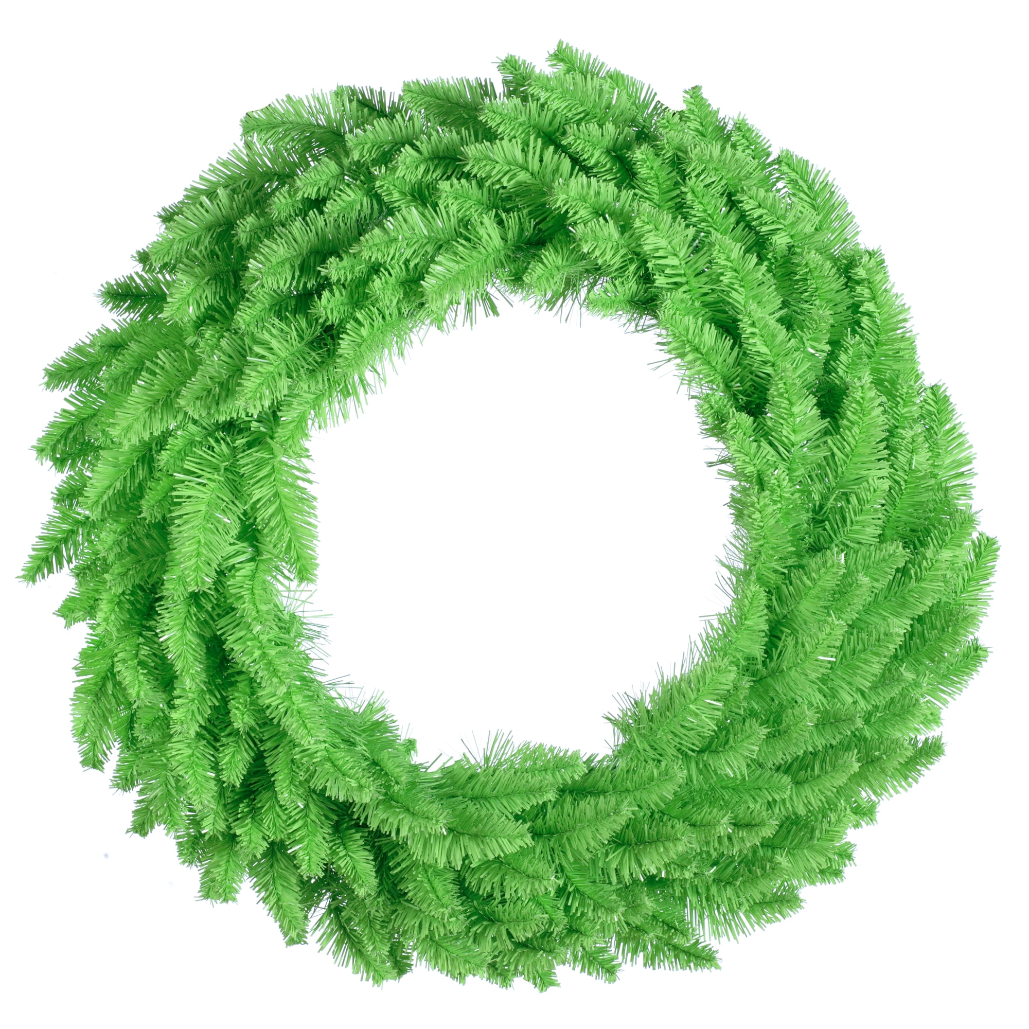 Vickerman 36" Lime Fir Artificial Christmas Wreath, Lime Dura-Lit LED ...