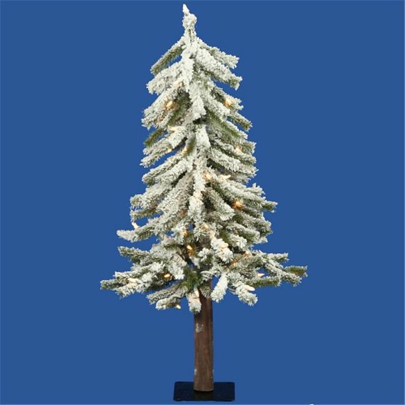 Vickerman 36 Prelit Flocked Alpine Tree - Walmart.com