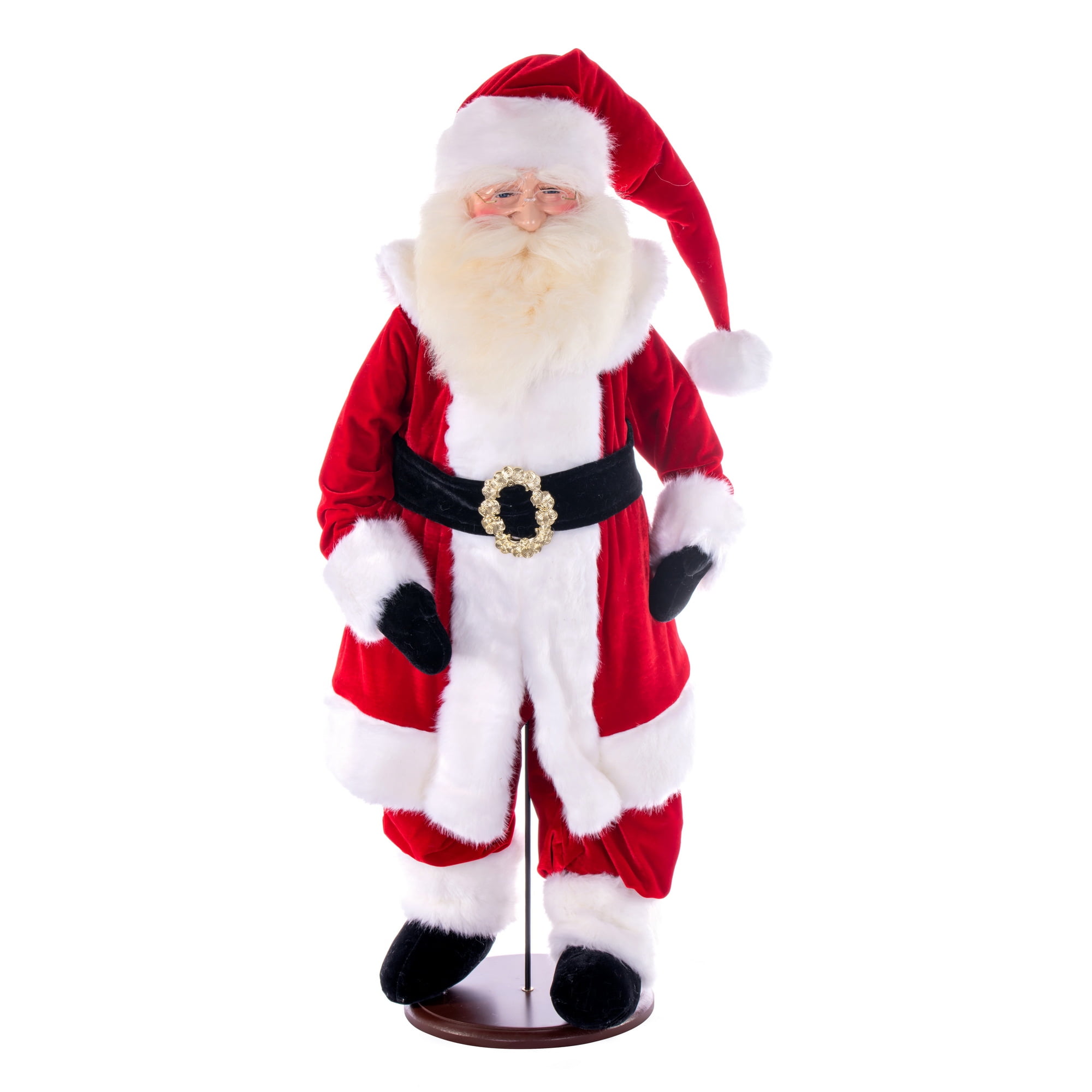 Vickerman 36" Red Traditional Velvet Light Complexion Santa Doll with ...